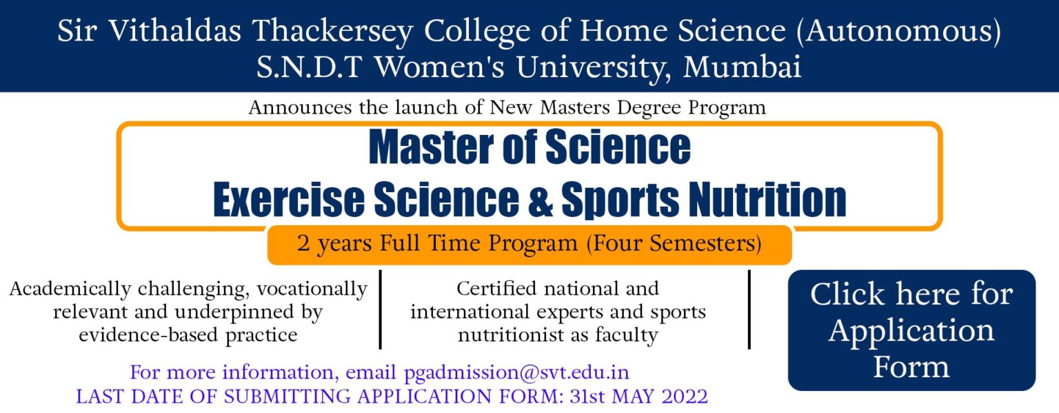 Home – Sir Vithaldas Thackersey College of Home Science, S.N.D.T. Women ...