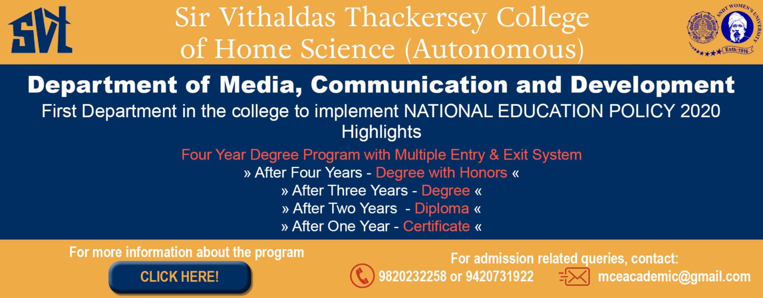 Home – Sir Vithaldas Thackersey College of Home Science, S.N.D.T. Women ...
