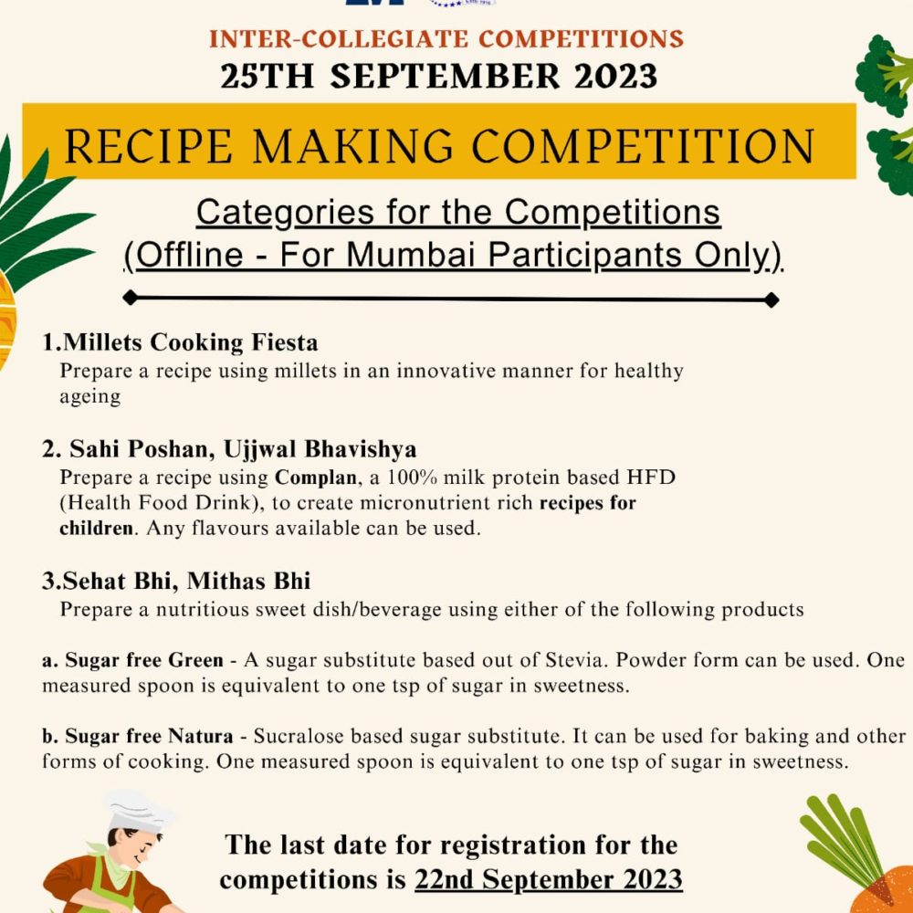 Registrations for Poshan Maah 2023 Inter-Collegiate Competitions open ...