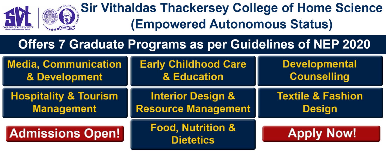 Sir Vithaldas Thackersey College of Home Science – S.N.D.T. Women’s ...